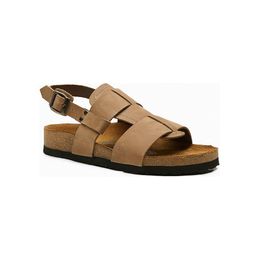 Comfortfusse Leder-Sandalen "Likya" in Beige - 60% | Gr&ouml;&szlig;e 35 | Damen-sandalen