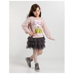 Denokids 2tlg. Outfit "Star Glasses" in Rosa/ Anthrazit - 72% | Gr&ouml;&szlig;e 98 | Kinder-sweatshirts-jacken