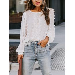 LA Angels Bluse in Wei&szlig; - 64% | Gr&ouml;&szlig;e L | Damen-blusen