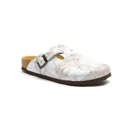 Comfortfusse Leder-Clogs in Wei&szlig; - 62% | Gr&ouml;&szlig;e 37 | Damen-pantoletten