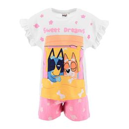 Bluey Pyjama "Bluey" in Wei&szlig;/ Rosa - 53% | Gr&ouml;&szlig;e 110 | Kinder-waesche