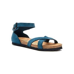 Comfortfusse Leder-Sandalen in Dunkelblau - 60% | Gr&ouml;&szlig;e 36 | Damen-sandalen