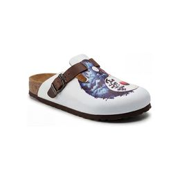Comfortfusse Leder-Clogs in Wei&szlig; - 60% | Gr&ouml;&szlig;e 39 | Damen-pantoletten