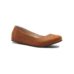 Comfortfusse Leder-Ballerinas in Braun - 60% | Gr&ouml;&szlig;e 42 | Damen-ballerinas