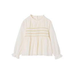 Vertbaudet Bluse in Creme - 45% | Gr&ouml;&szlig;e 128 | Kinder-blusen-hemden