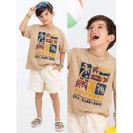 Denokids 2tlg. Outfit in Beige/ Creme - 62% | Gr&ouml;&szlig;e 122 | Kinder-oberteile