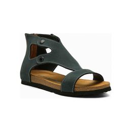 Comfortfusse Leder-Sandalen "Vera" in Dunkelblau - 63% | Gr&ouml;&szlig;e 36 | Damen-sandalen