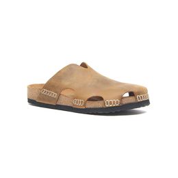 Comfortfusse Leder-Clogs in Hellbraun - 58% | Gr&ouml;&szlig;e 37 | Damen-pantoletten