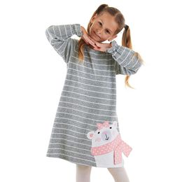 Denokids Kleid "Teddy Bear" in Grau - 76% | Gr&ouml;&szlig;e 110 | Kinderkleider