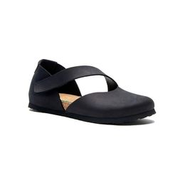 Comfortfusse Leder-Ballerinas in Schwarz - 60% | Gr&ouml;&szlig;e 36 | Damen-ballerinas