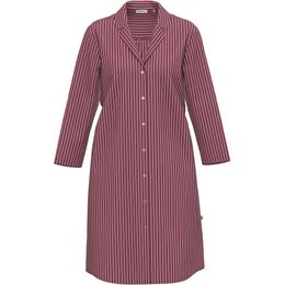 Seidensticker Nachthemd in Bordeaux/ Wei&szlig; - 57% | Gr&ouml;&szlig;e 46 | Damen-loungewear