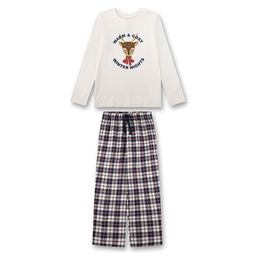 Sanetta Pyjama in Creme - 55% | Gr&ouml;&szlig;e 128 | Kinder-waesche