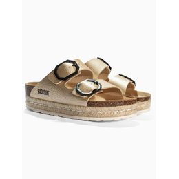 BACKSUN Pantoletten "Gwana" in Beige - 64% | Gr&ouml;&szlig;e 41 | Damen-pantoletten
