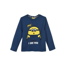 Minions Longsleeve "Minions" in Dunkelblau - 56% | Gr&ouml;&szlig;e 140 | Kinder-longsleeves