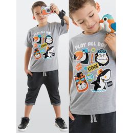 Denokids 2tlg. Outfit in Grau/ Anthrazit - 71% | Gr&ouml;&szlig;e 104 | Kinder-oberteile