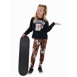 Denokids 2tlg. Outfit in Hellbraun/ Schwarz - 69% | Gr&ouml;&szlig;e 122 | Kinderhosen