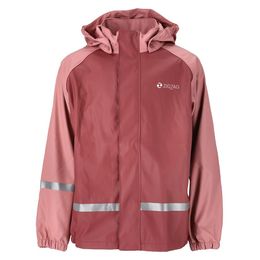 ZIGZAG 2tlg. Regenoutfit "Gilbo" in Rosa - 64% | Gr&ouml;&szlig;e 128/134 | Kinder-outdoor-jacken