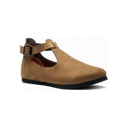 Comfortfusse Leder-Ballerinas in Beige - 62% | Gr&ouml;&szlig;e 36 | Damen-ballerinas