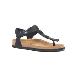 Comfortfusse Leder-Zehensandalen in Schwarz - 63% | Gr&ouml;&szlig;e 36 | Damen-sandalen