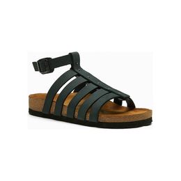 Comfortfusse Leder-Sandalen "Ares" in Dunkelblau - 62% | Gr&ouml;&szlig;e 35 | Damen-sandalen