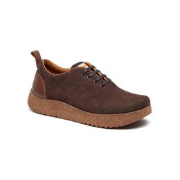 Comfortfusse Leder-Sneakers in Braun - 63% | Gr&ouml;&szlig;e 38 | Damen-sneakers