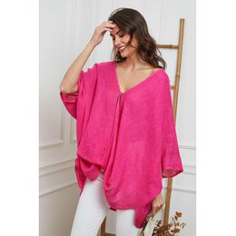Fleur de Lin Leinen-Bluse in Pink - 76% | Gr&ouml;&szlig;e L | Damen-blusen