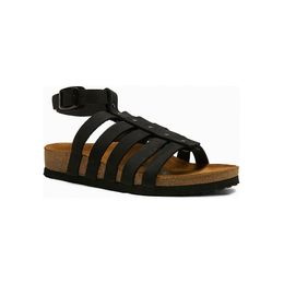 Comfortfusse Leder-Sandalen "Ares" in Schwarz - 63% | Gr&ouml;&szlig;e 36 | Damen-sandalen