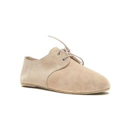 Comfortfusse Leder-Schn&uuml;rschuhe in Beige - 61% | Gr&ouml;&szlig;e 36 | Damen-schnuerschuhe