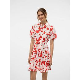 V&eacute;ro Moda Vero Moda Kleid in Wei&szlig;/ Rot - 48% | Gr&ouml;&szlig;e M | Damen-kleider