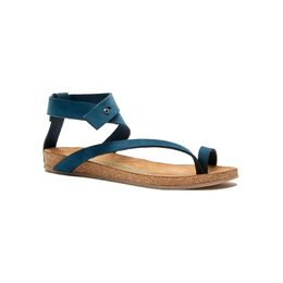 Comfortfusse Leder-Zehensandalen in Dunkelblau - 61% | Gr&ouml;&szlig;e 36 | Damen-sandalen