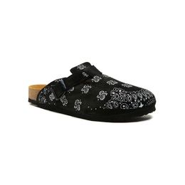 Comfortfusse Leder-Clogs "Folk Capri" in Schwarz - 60% | Gr&ouml;&szlig;e 37 | Damen-pantoletten