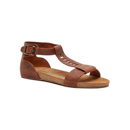 Comfortfusse Leder-Sandalen in Braun - 58% | Gr&ouml;&szlig;e 39 | Damen-sandalen