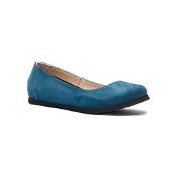 Comfortfusse Leder-Ballerinas in Dunkelblau - 59% | Gr&ouml;&szlig;e 36 | Damen-ballerinas