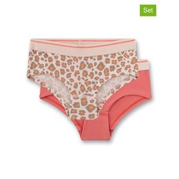 Sanetta 2er-Set: Pantys in Beige/ Rot - 35% | Gr&ouml;&szlig;e 164 | Kinder-waesche