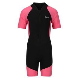 ZIGZAG Badeoverall in Schwarz/ Pink - 53% | Gr&ouml;&szlig;e 116 | Kinder-bademode