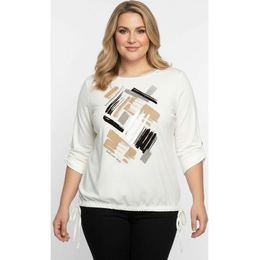 WITT WEIDEN Longsleeve in Wei&szlig; - 81% | Gr&ouml;&szlig;e 52 | Damen-tops