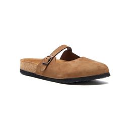 Comfortfusse Leder-Clogs in Sand - 63% | Gr&ouml;&szlig;e 40 | Damen-pantoletten