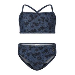 ZIGZAG Bikini "Roxanne" in Dunkelblau/ Schwarz - 64% | Gr&ouml;&szlig;e 104/110 | Kinder-bademode