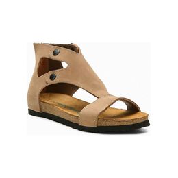 Comfortfusse Leder-Sandalen "Vera" in Beige - 60% | Gr&ouml;&szlig;e 40 | Damen-sandalen