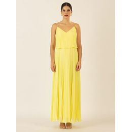 Apart Plisseekleid in Gelb - 74% | Gr&ouml;&szlig;e 44 | Damen-kleider