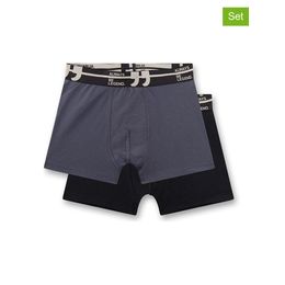 Sanetta 2er-Set: Boxershorts in Schwarz/ Anthrazit - 29% | Gr&ouml;&szlig;e 140 | Kinder-waesche