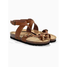 BACKSUN Zehensandalen "Mala" in Hellbraun - 66% | Gr&ouml;&szlig;e 37 | Damen-sandalen