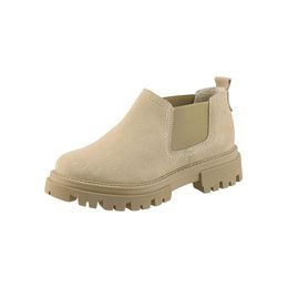 Heine Leder-Chelsea-Boots in Beige - 77% | Gr&ouml;&szlig;e 40 | Stiefeletten