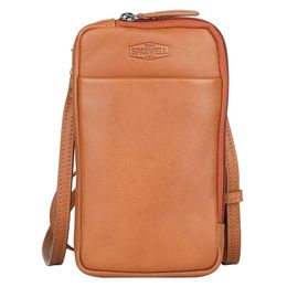 SPARWELL Leder-Handytasche "Offbeat Oda" in Hellbraun - (B)11 x (H)19 x (T)2 cm - 61% | Damen-handytaschen