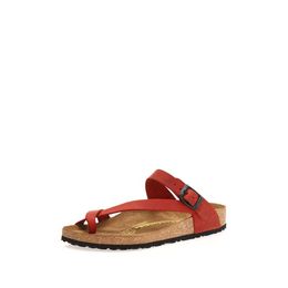 Comfortfusse Leder-Zehentrenner in Rot - 61% | Gr&ouml;&szlig;e 40 | Damen-sandalen