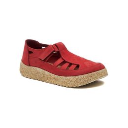 Comfortfusse Leder-Slipper in Rot - 63% | Gr&ouml;&szlig;e 36 | Damen-schuhe-halbschuhe