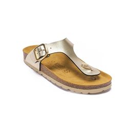 Mandel Zehentrenner in Gold - 60% | Gr&ouml;&szlig;e 39 | Damen-sandalen