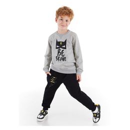 Denokids 2tlg. Outfit "Brave" in Grau/ Schwarz - 70% | Gr&ouml;&szlig;e 116 | Kinderhosen