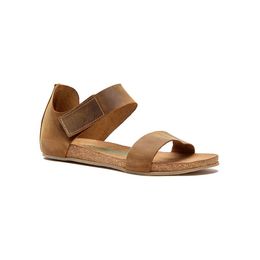 Comfortfusse Leder-Sandalen in Hellbraun - 61% | Gr&ouml;&szlig;e 41 | Damen-sandalen