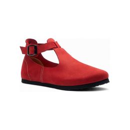 Comfortfusse Leder-Ballerinas in Rot - 61% | Gr&ouml;&szlig;e 39 | Damen-ballerinas